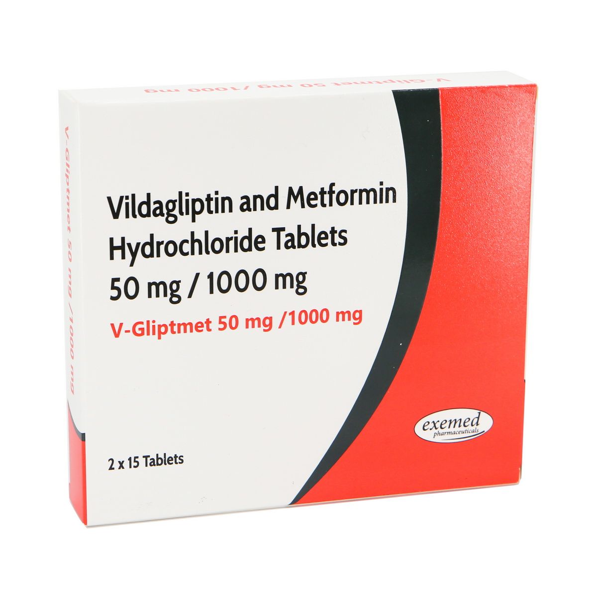 V-გლიპტმეტი 50მგ/1000მგ 30 ტაბლეტი
