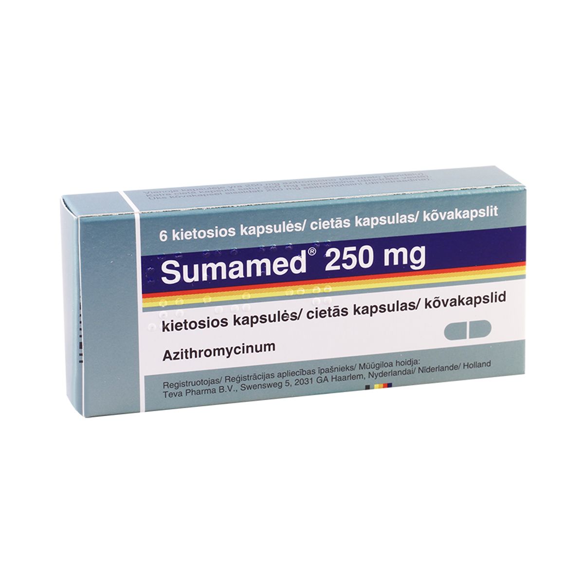 Sumamed - სუმამედი 250მგ. 6 კაფსულა