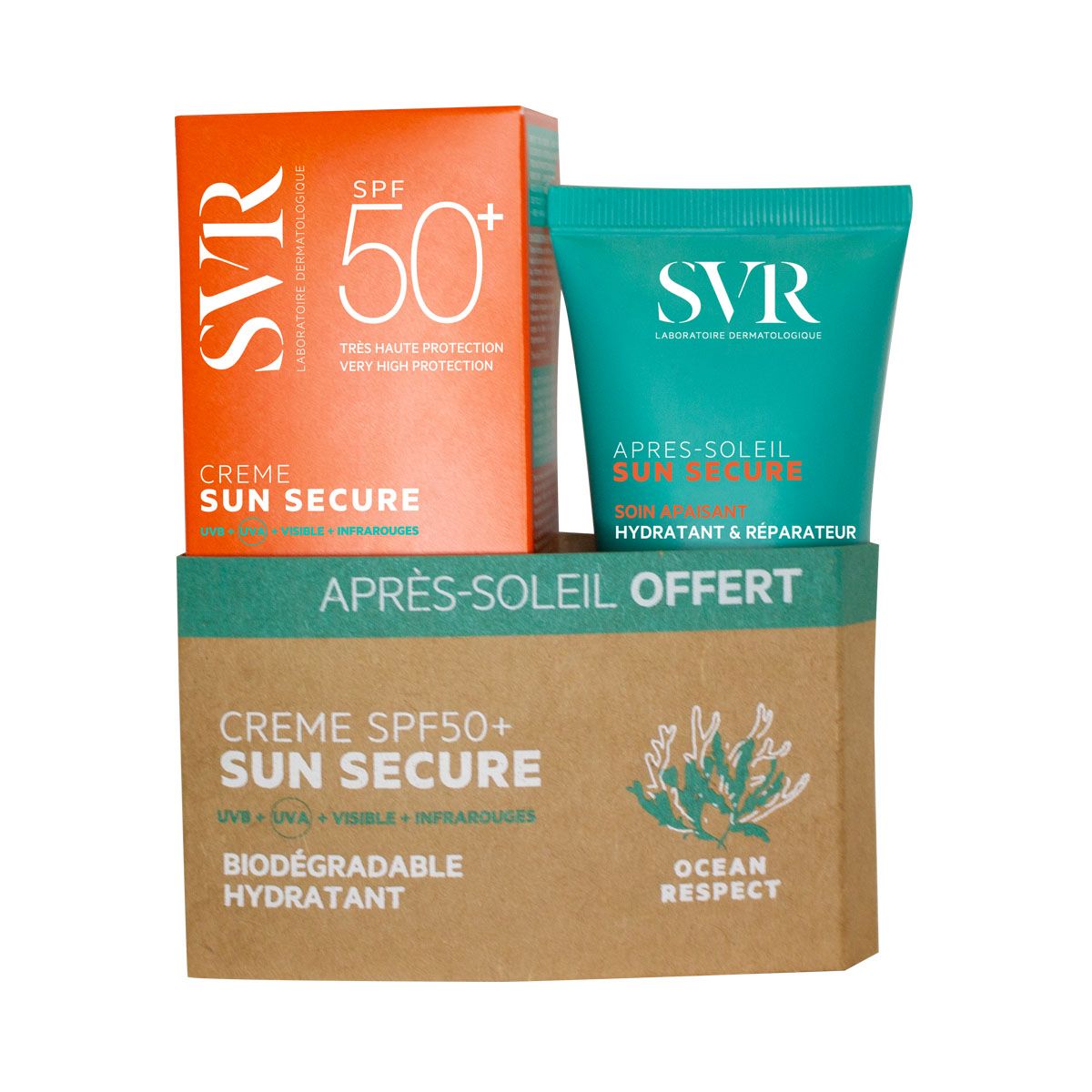 SVR - ესვიერი SUN ნაკრები დამცავი კრემი და მზის შემდგომი რძე 2641