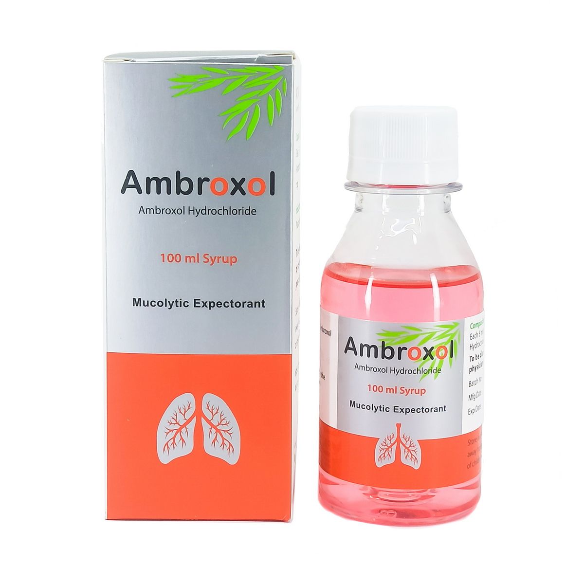 Ambroxol - ამბროქსოლი სიროფი 15მგ/5მლ 100მლ