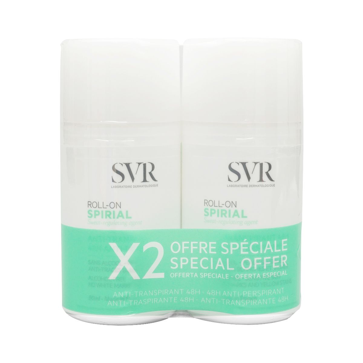 SVR - ესვიერი Spiral ბურთულიანი დეოდორანტი 50მლ 2 ცალი 2764