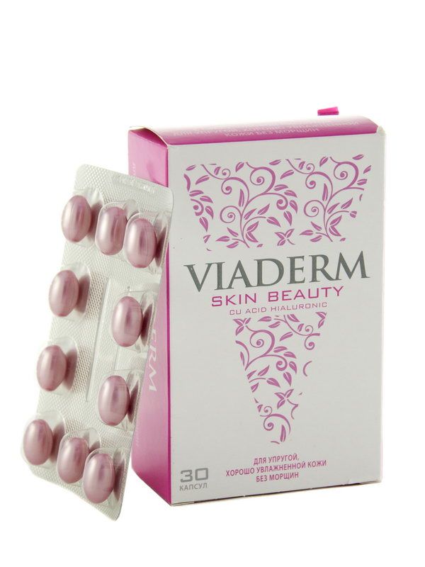 Viaderm - ვიადერმი კანის 30 კაფსულა