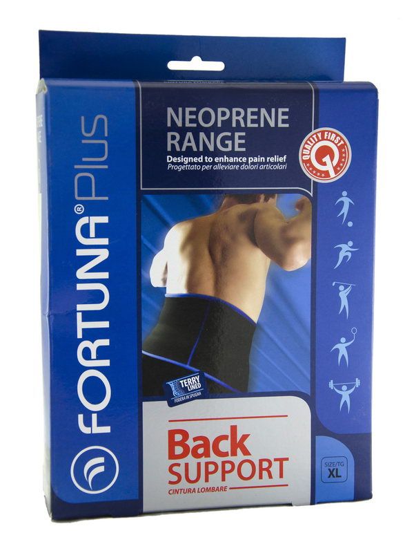 Fortuna plus - ფორტუნა პლიუსი ნეოპრენი წელის ქამარი-ზომა XL - ყველაზე დაბალ ფასად